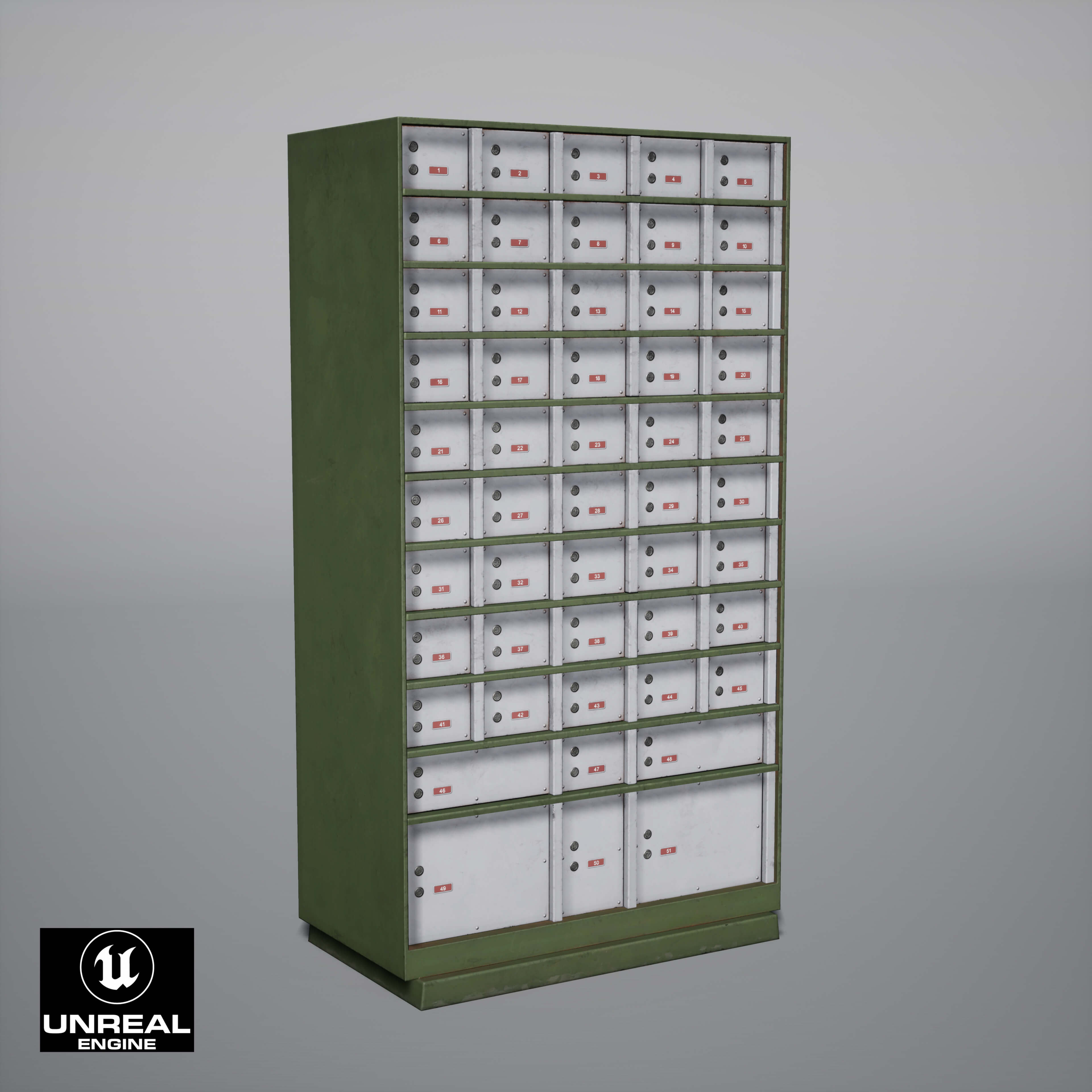 Safe Deposit Locker Set - 3D Model by GunsNTanks