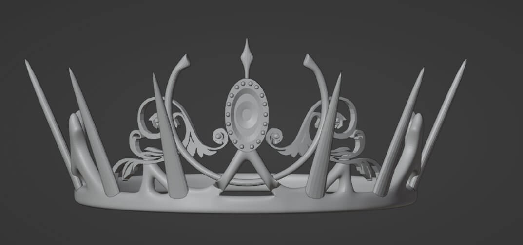 Black Pink Crown - 3D Model by gurhansukuroglu