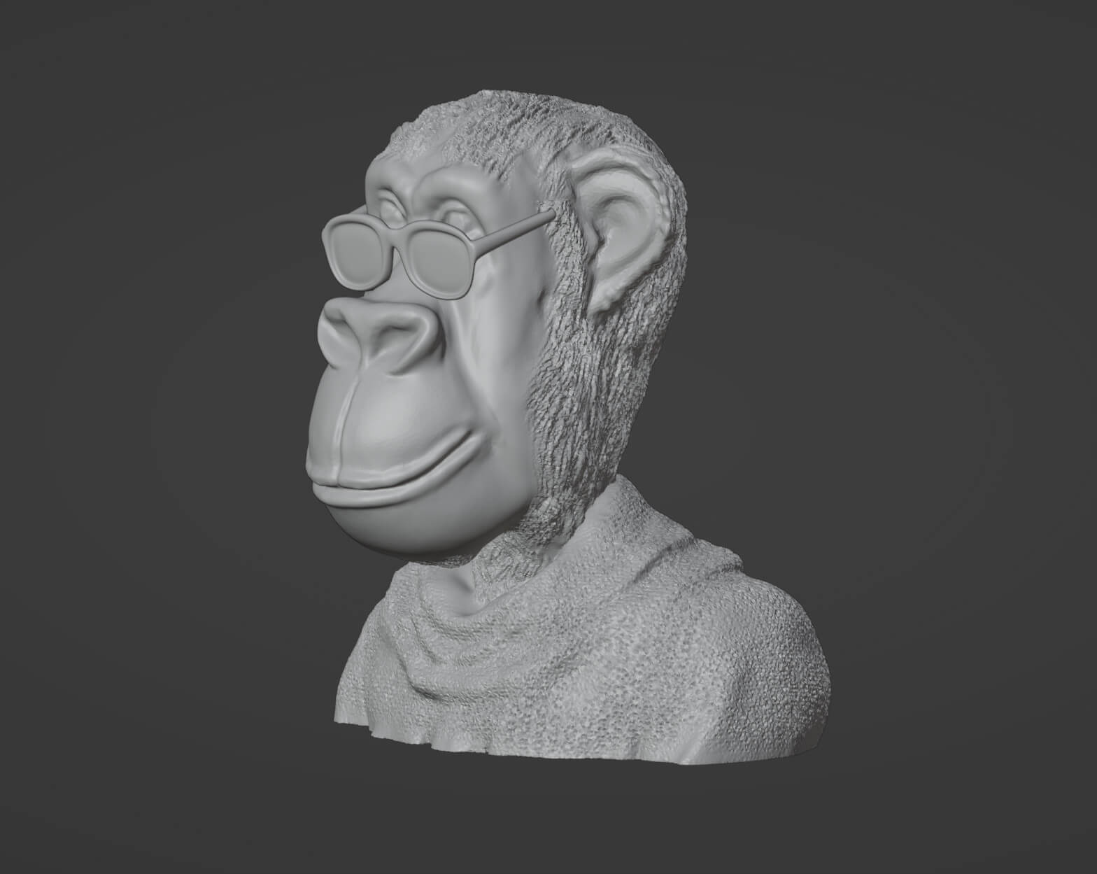 NFT Monkey Chripto Coin Character - 3D Print Model by gurhansukuroglu