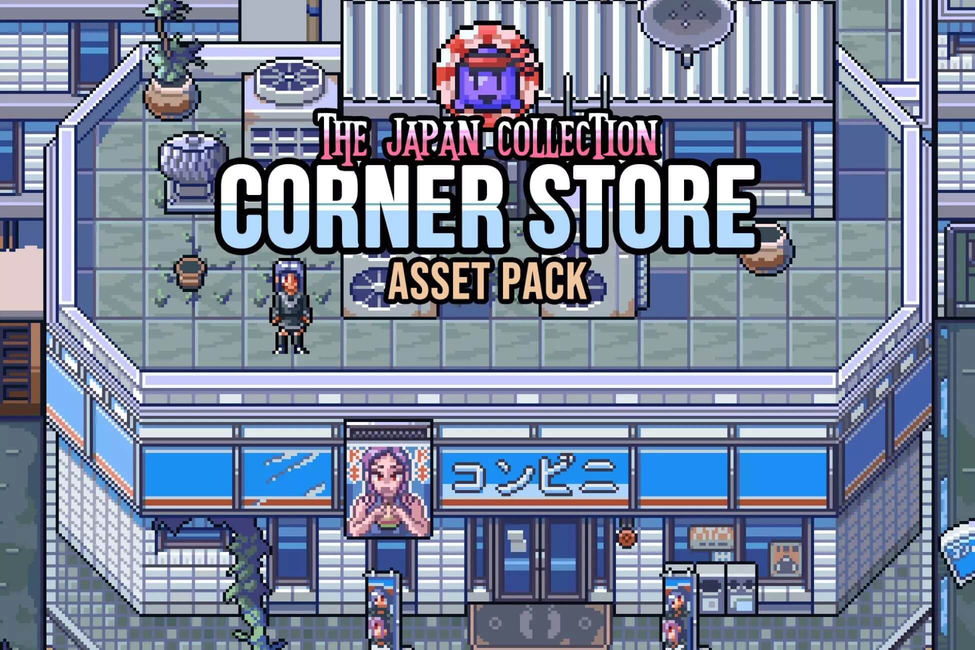 The Japan Collection: Corner Store - 2D Game Asset by GuttyKreum