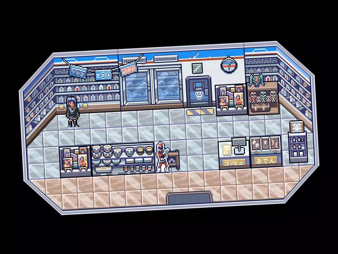 The Japan Collection: Corner Store - 2D Game Asset by GuttyKreum