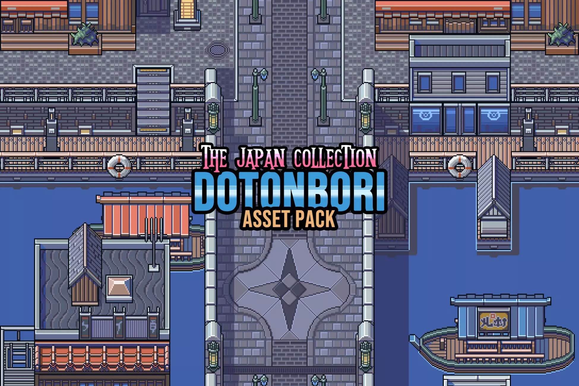 The Japan Collection: Dotonbori City - 2D Game Asset by GuttyKreum