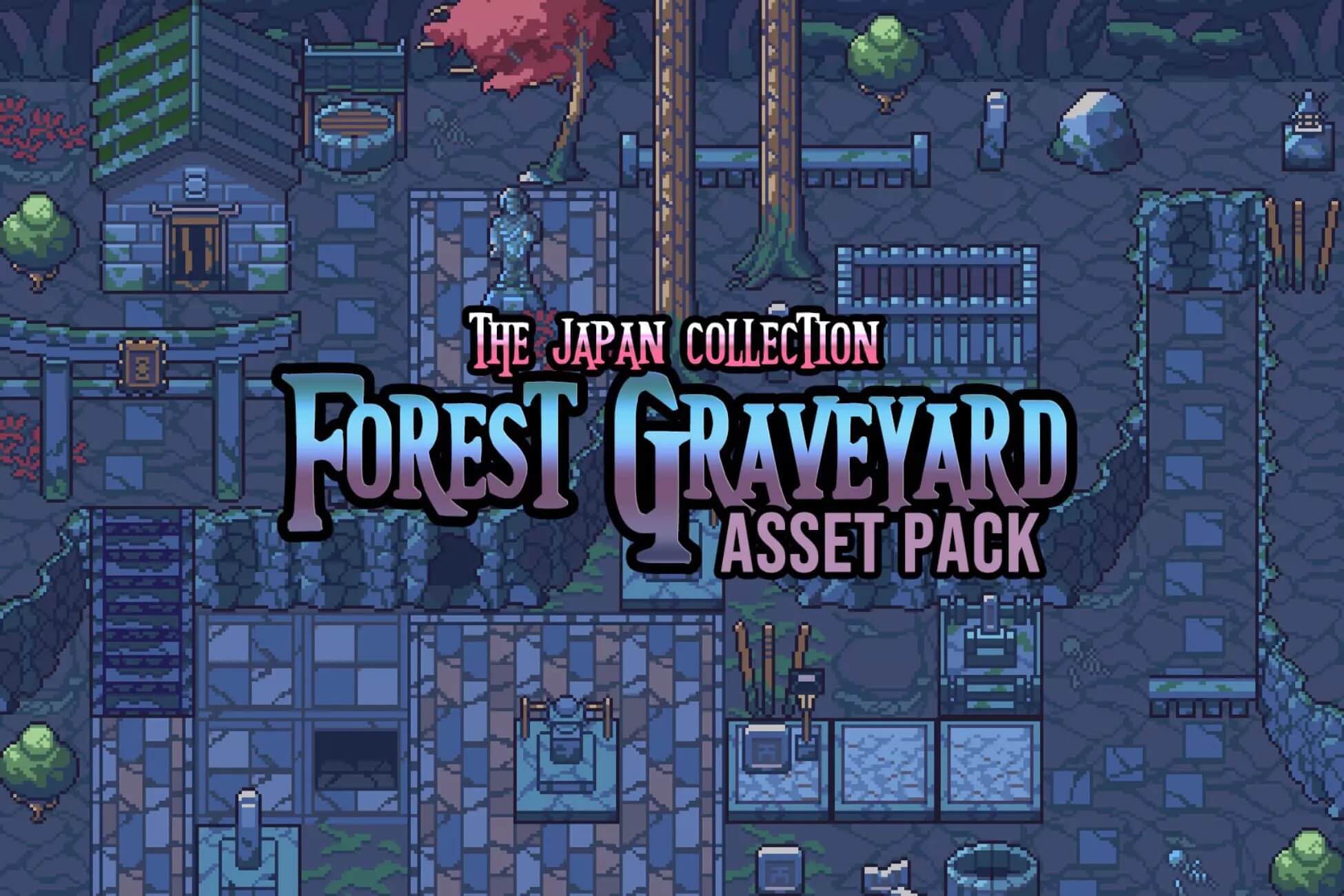 The Japan Collection: Forest Graveyard - 2D Game Asset by GuttyKreum