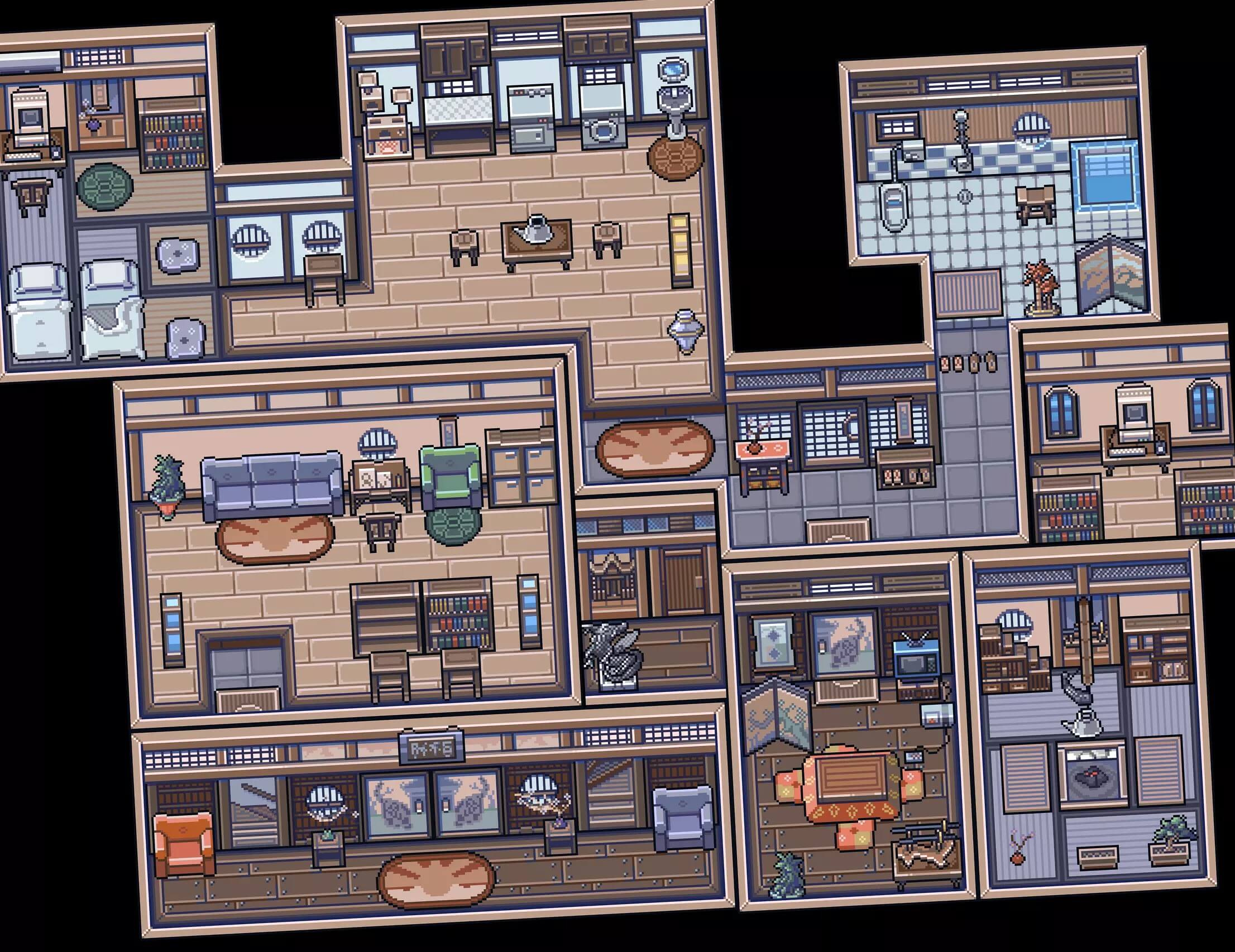 The Japan Collection: Interior Essentials - 2D Game Asset by GuttyKreum
