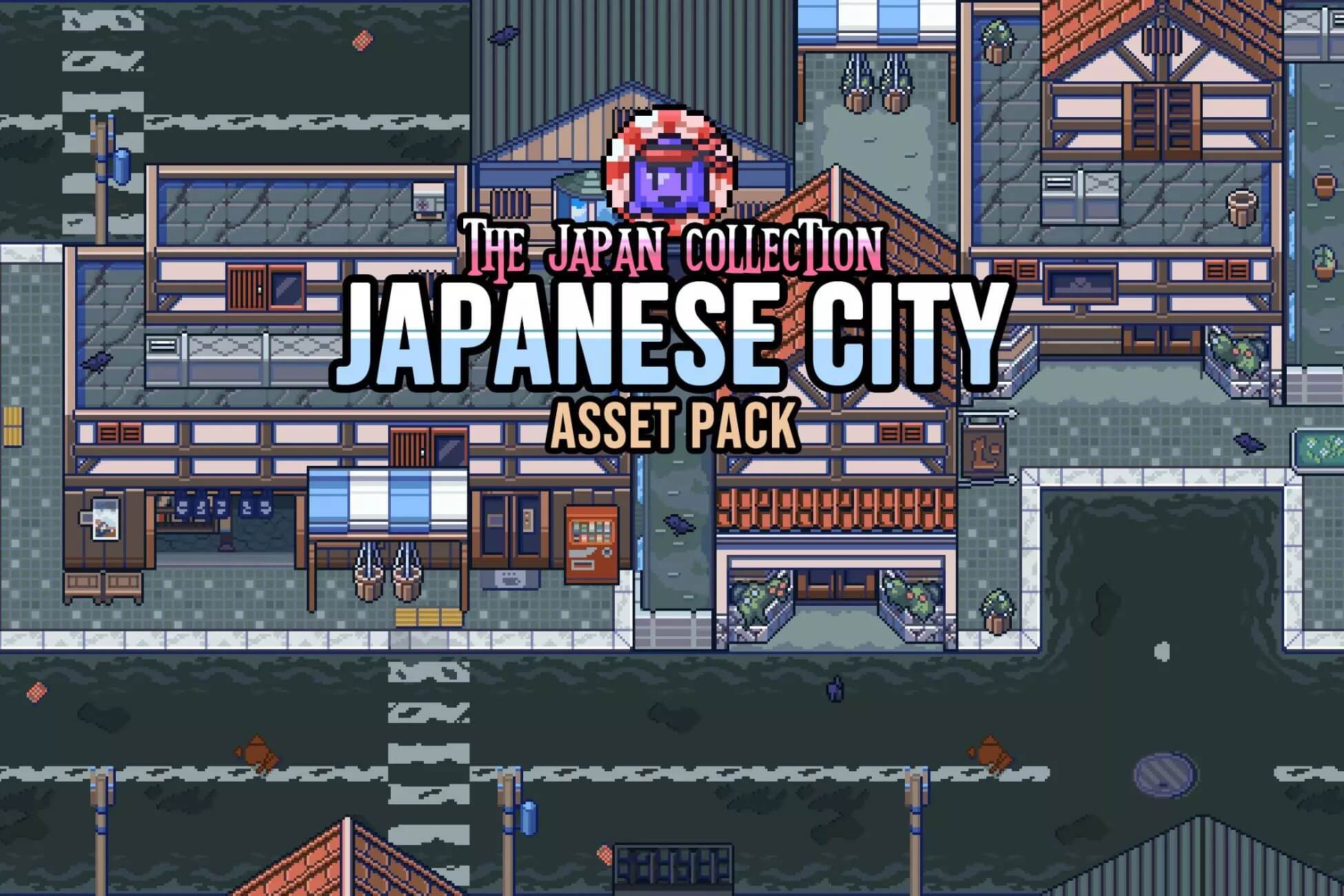 The Japan Collection: Japanese City - 2D Game Asset by GuttyKreum