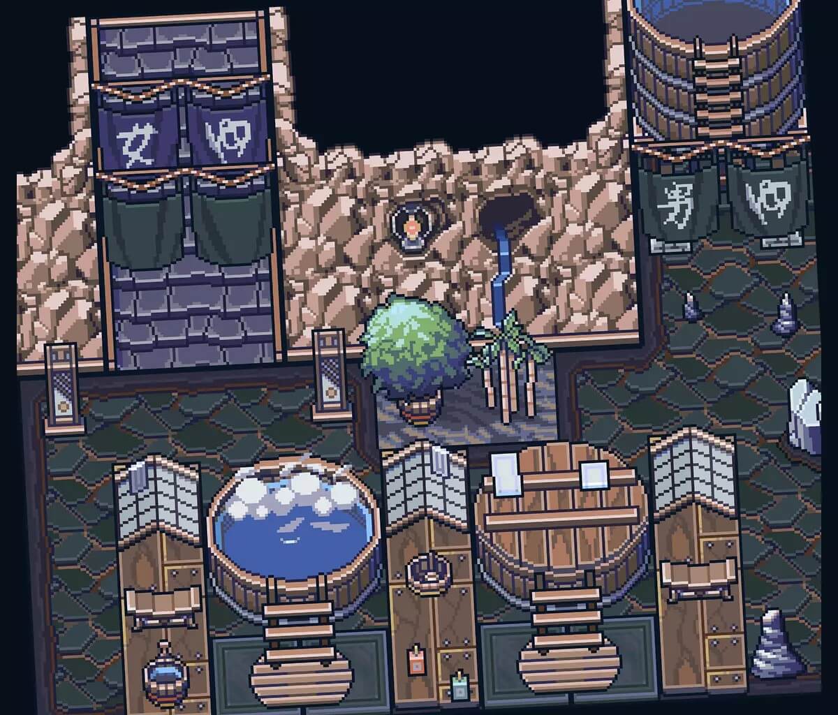 The Japan Collection: Onsen - 2D Game Asset by GuttyKreum