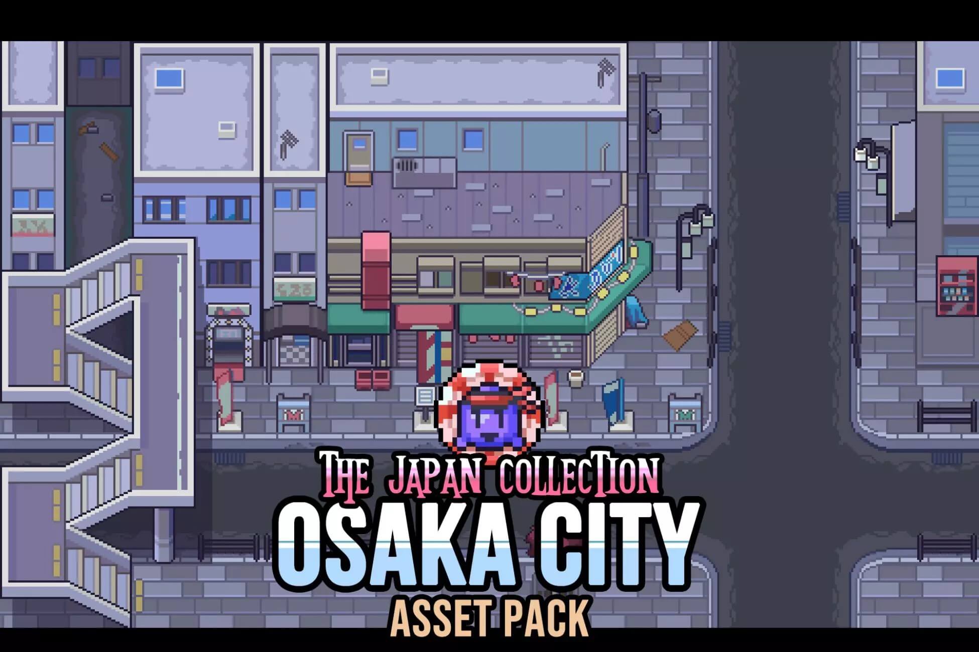 The Japan Collection: Osaka City - 2D Game Asset by GuttyKreum