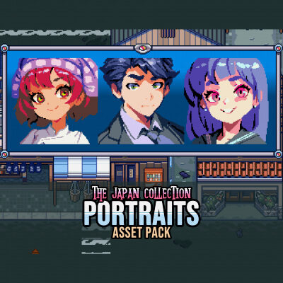 The Japan Collection: Portraits - 2D Game Asset by GuttyKreum
