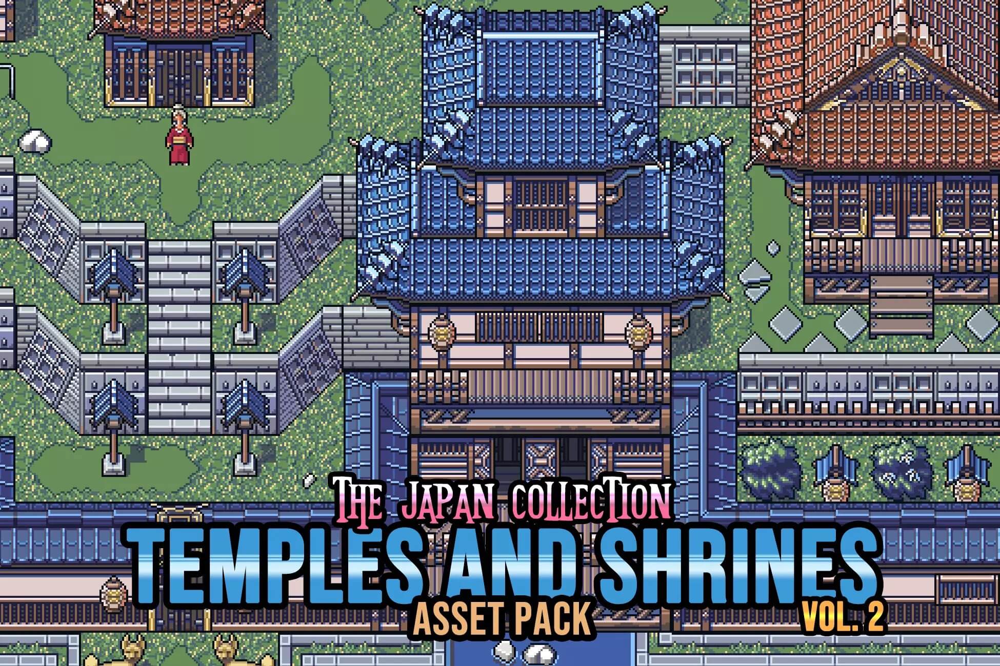 The Japan Collection: Temples and Shrines Vol. 2 - 2D Game Asset by ...