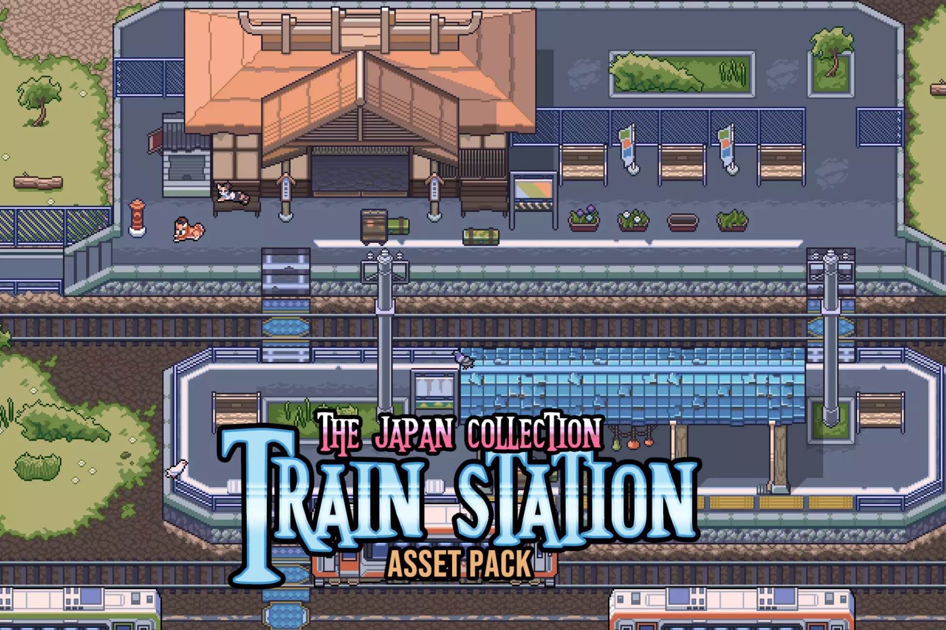 The Japan Collection: Train Station - 2D Game Asset by GuttyKreum