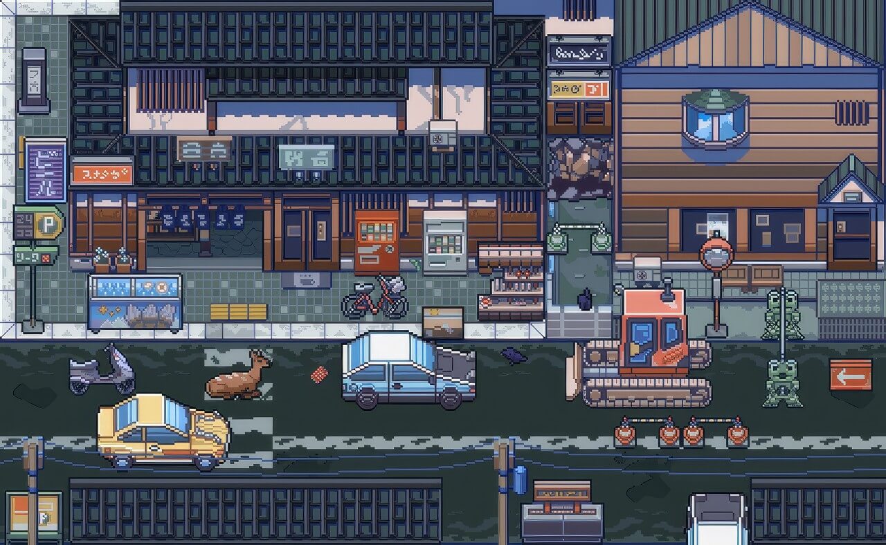 The Japan Collection: Urban Accessories - 2D Game Asset by GuttyKreum