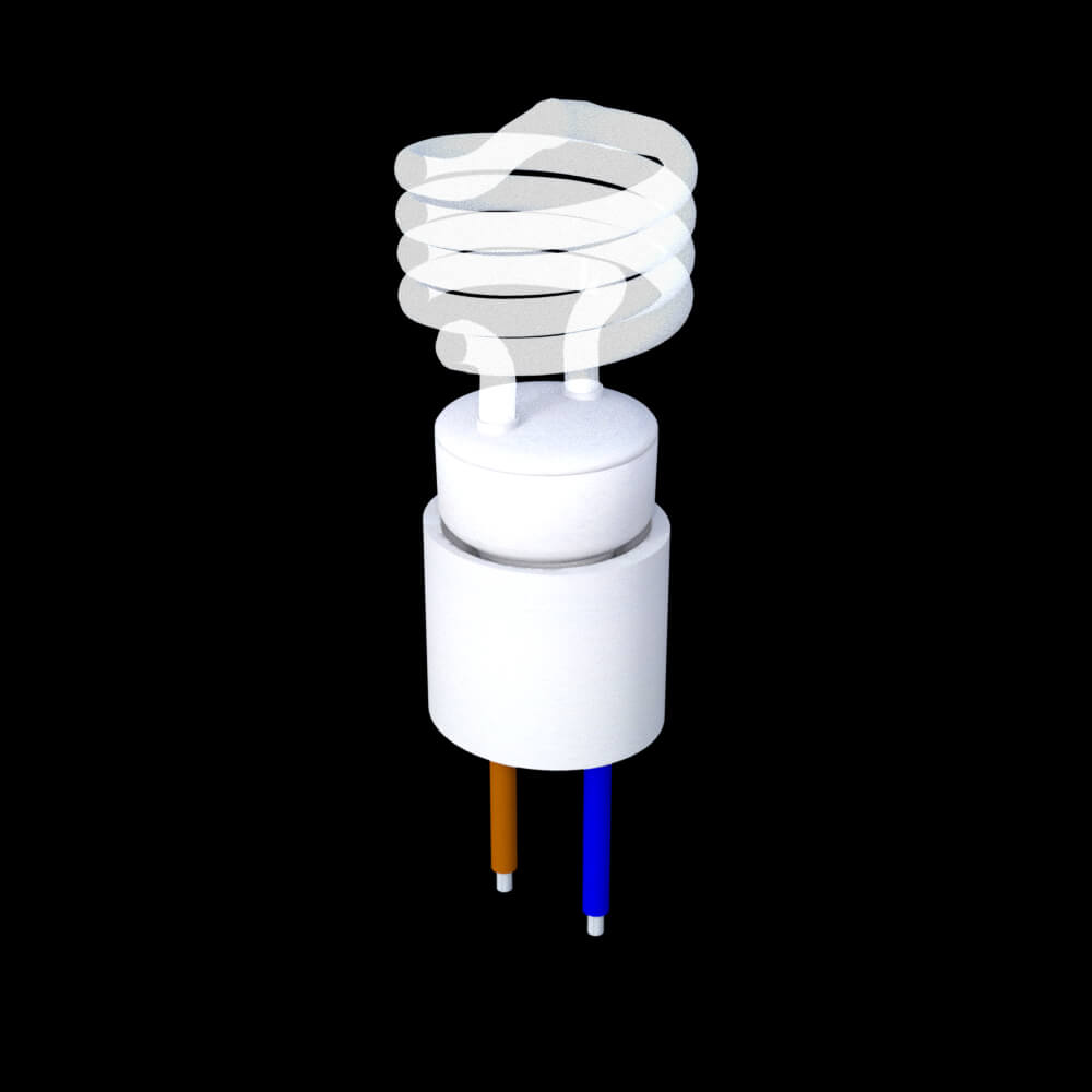 Compact Fluorescent Bulb - Daz Content by guy91600