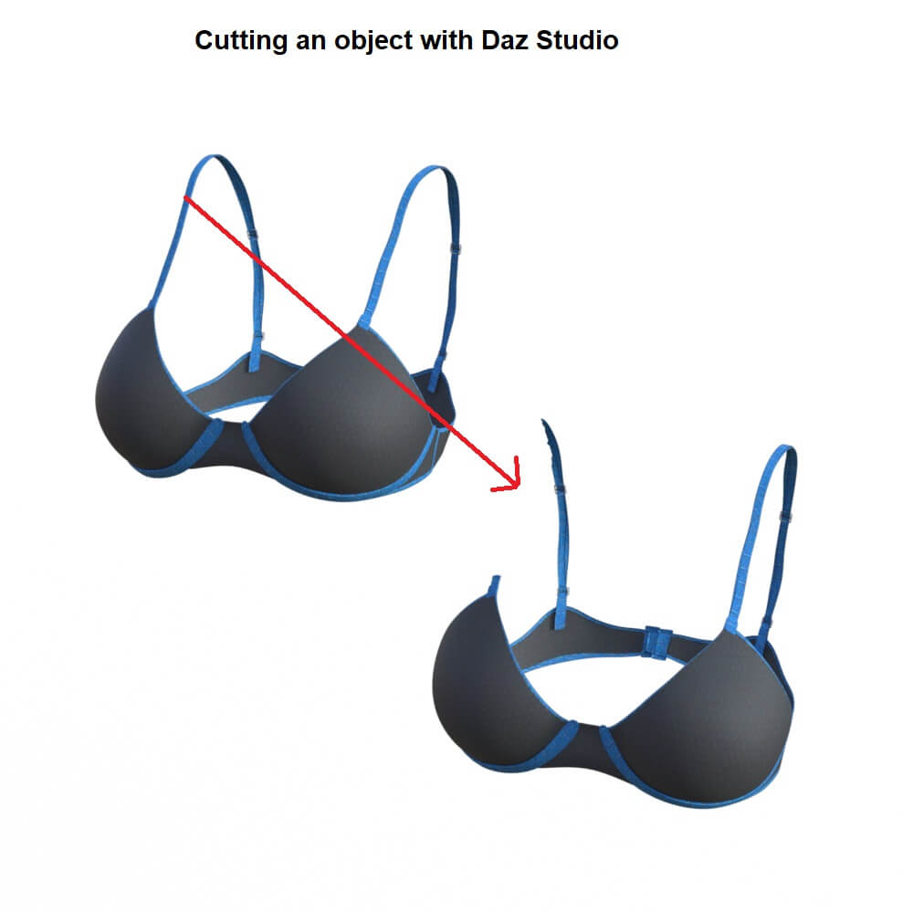 Cutting an Object Tutorial in French - Free Daz Content by guy91600