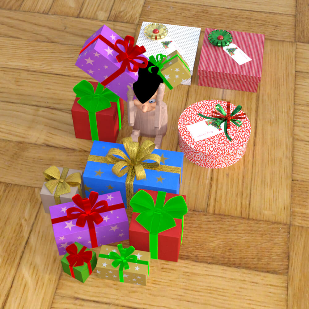 Gifts, Lots of Gifts! I Want So Many Gifts! 3D Render by guy91600