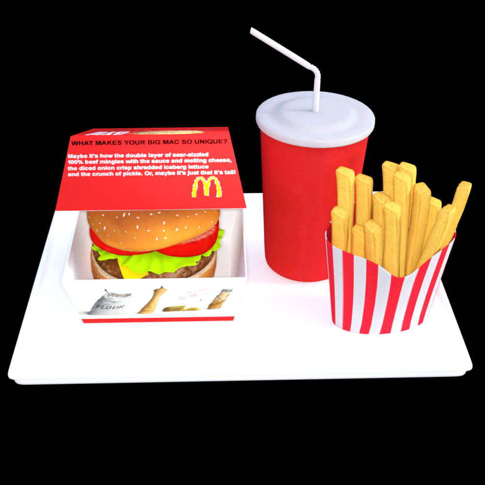 Mcdonalds Props - Daz Content by guy91600