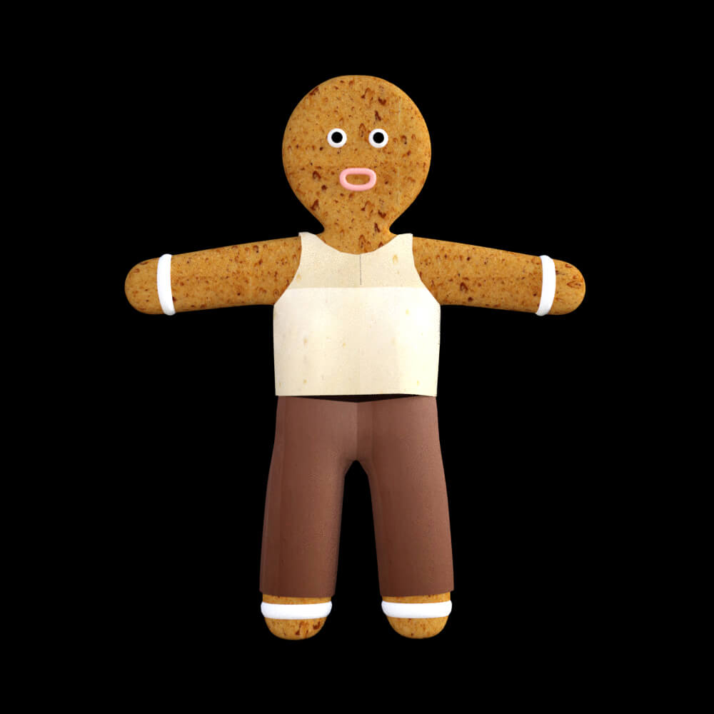 Set of Clothing for Gingerbread Man - Daz Content by guy91600