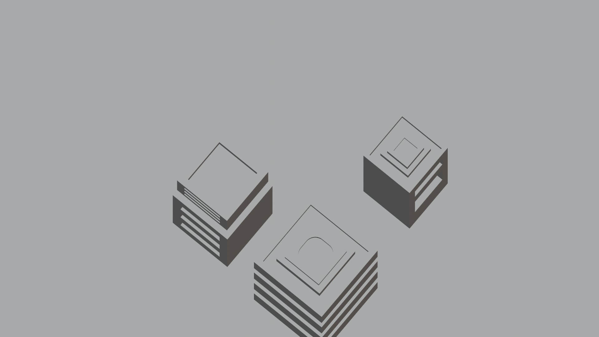 Isometric Purple Building - 3D Model by gvart