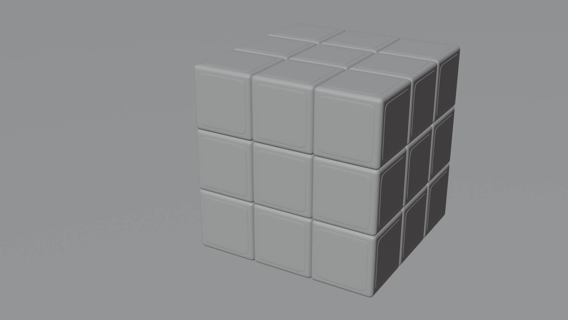 Rubik Cube Resolved - 3D Model by gvart