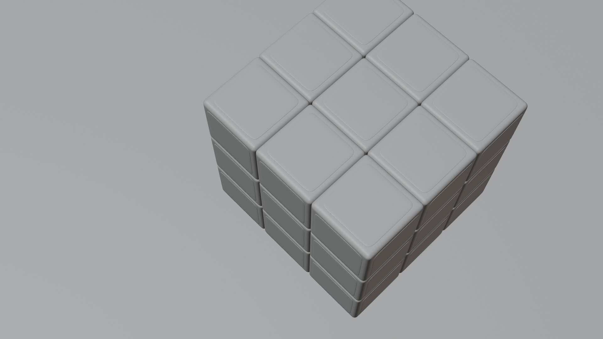 Rubik Cube Resolved - 3D Model by gvart