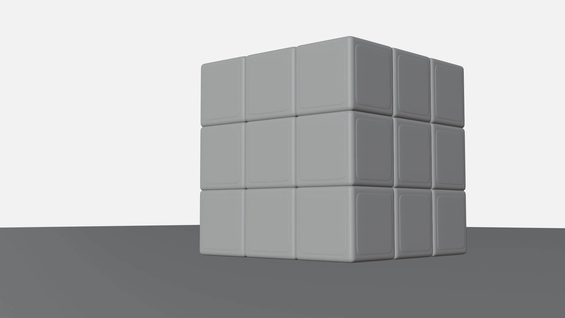 Rubik Cube Resolved - 3D Model by gvart