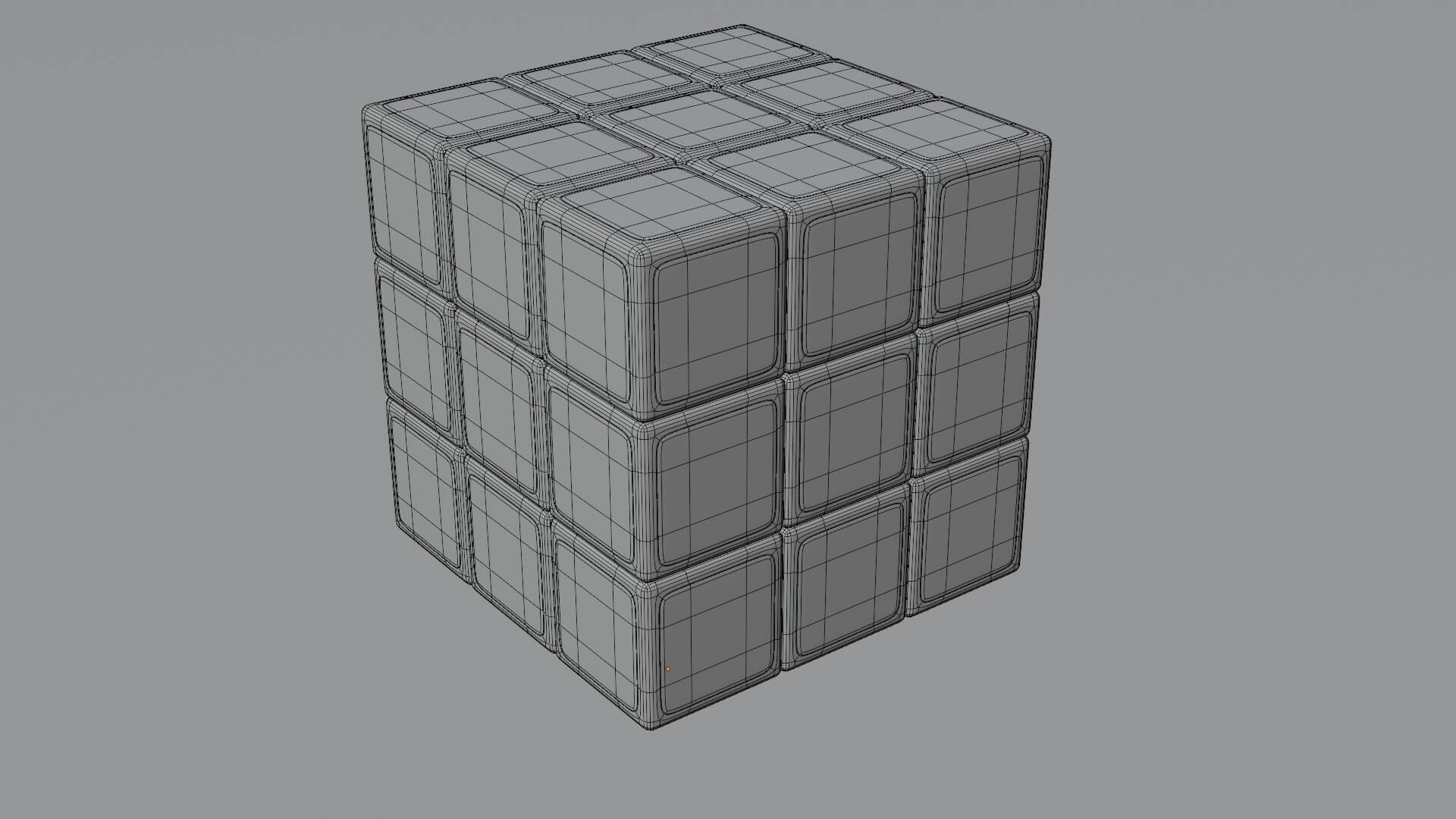 Rubik Cube Resolved - 3D Model by gvart