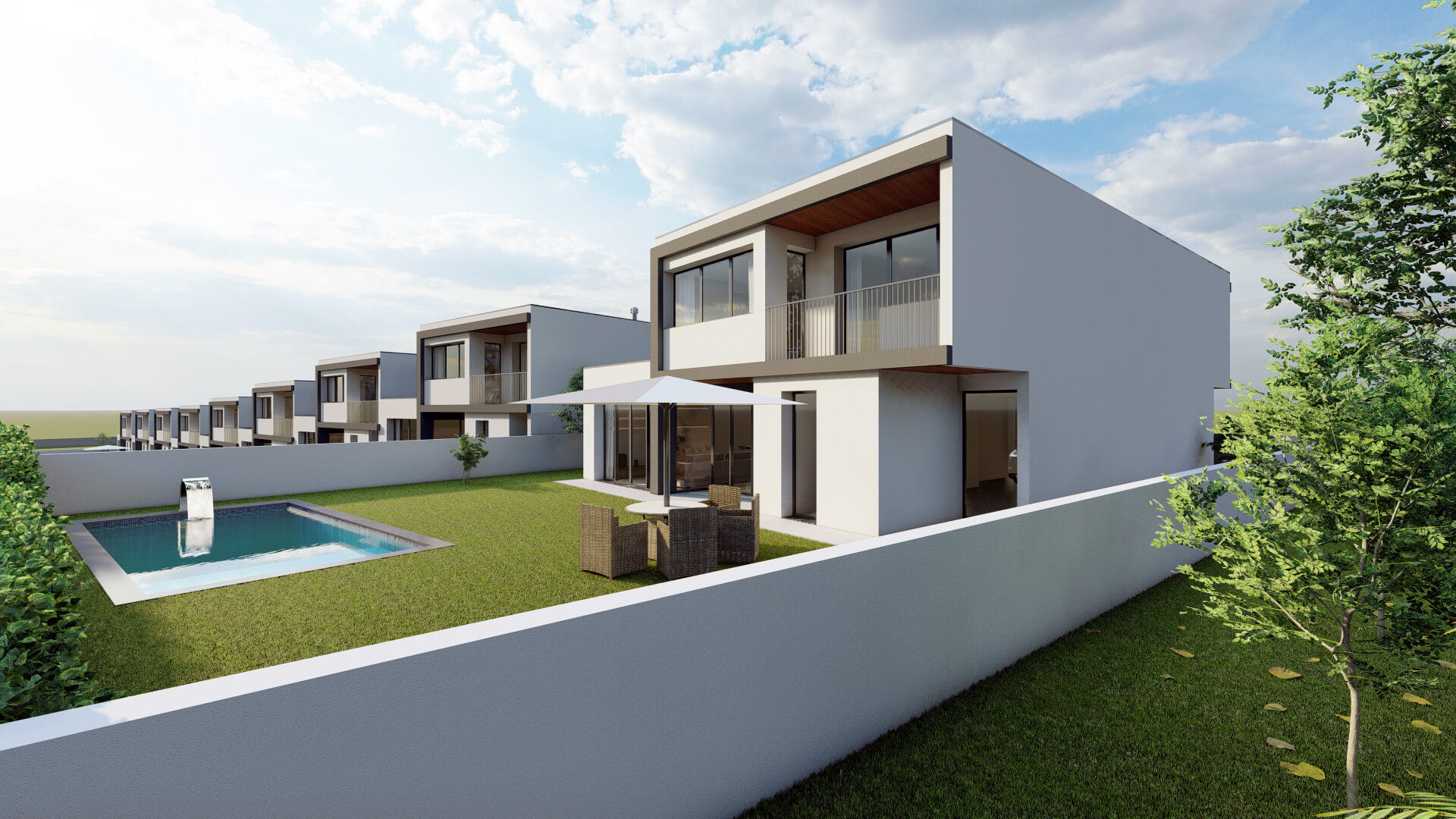 9 Houses in Areias, Barcelos, Portugal - 3D Model by GVelhinho
