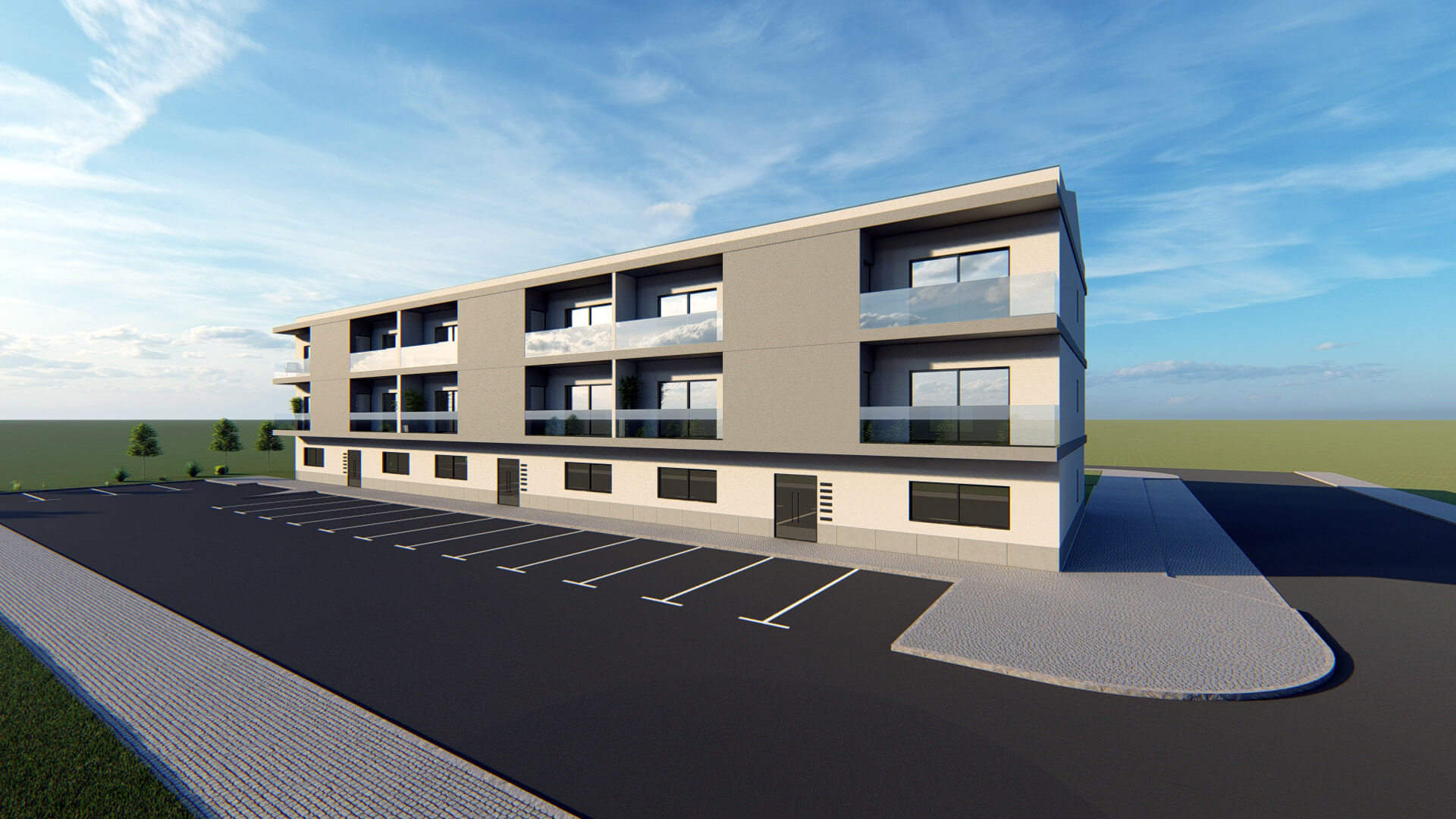 Building in Samora Correia - Portugal 3D Model by GVelhinho