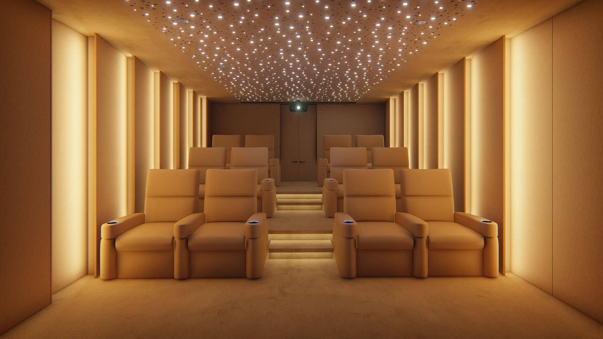 Cinema Room - 3D Model by GVelhinho