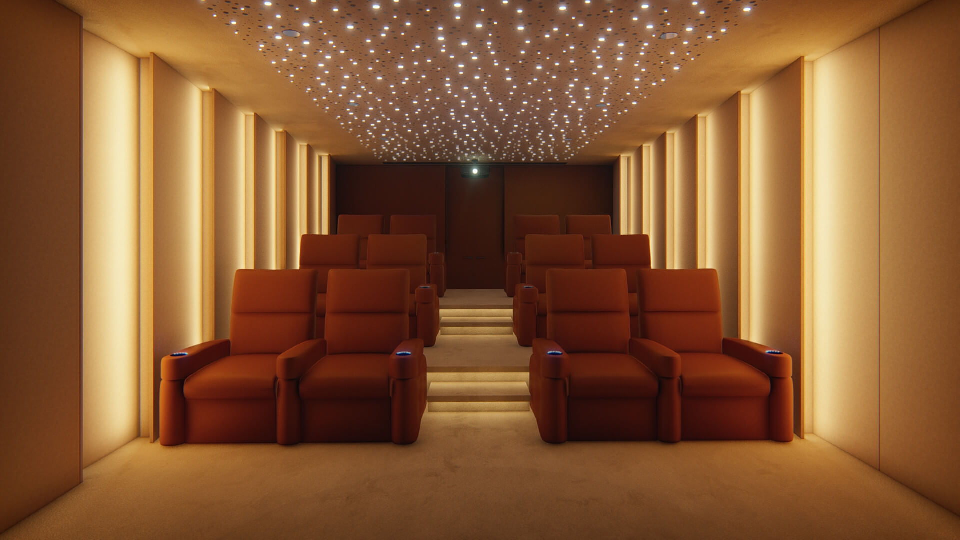 Cinema Room - 3D Model by GVelhinho