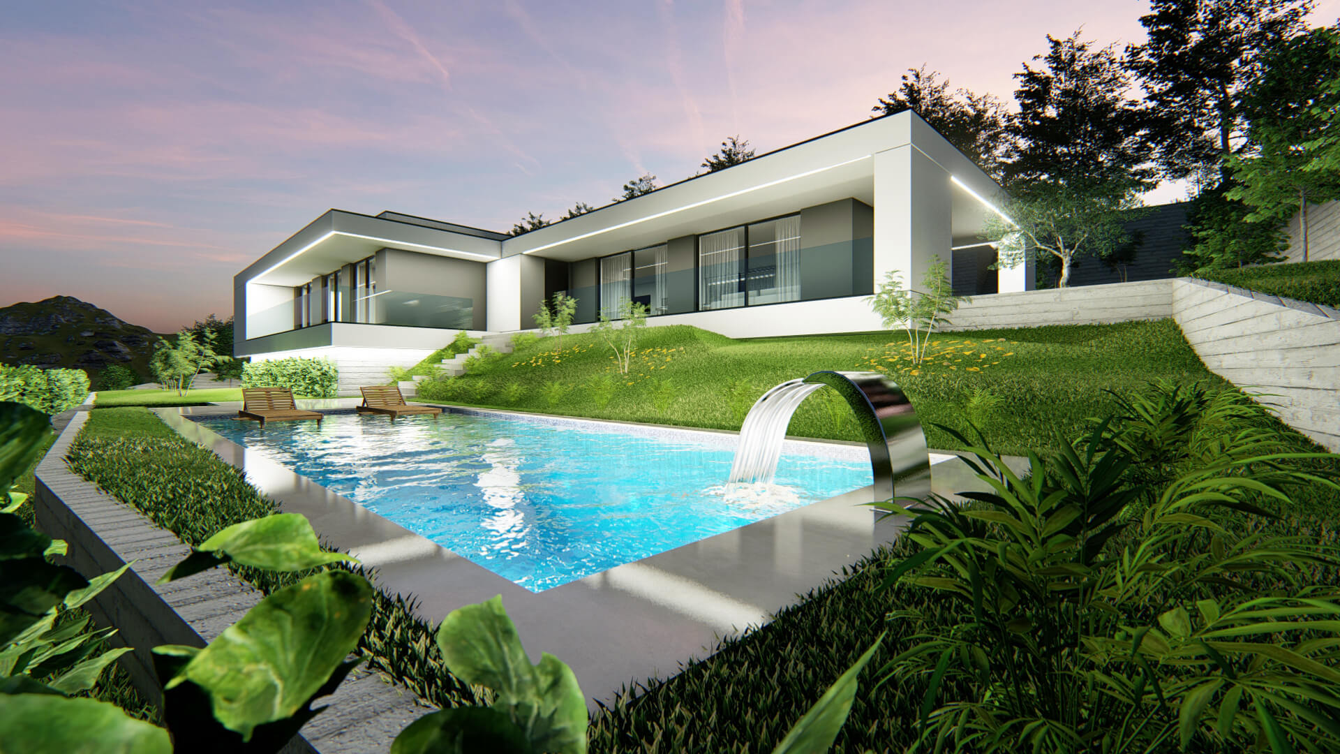 House in Lanhas II - Vila Verde 3D Render by GVelhinho