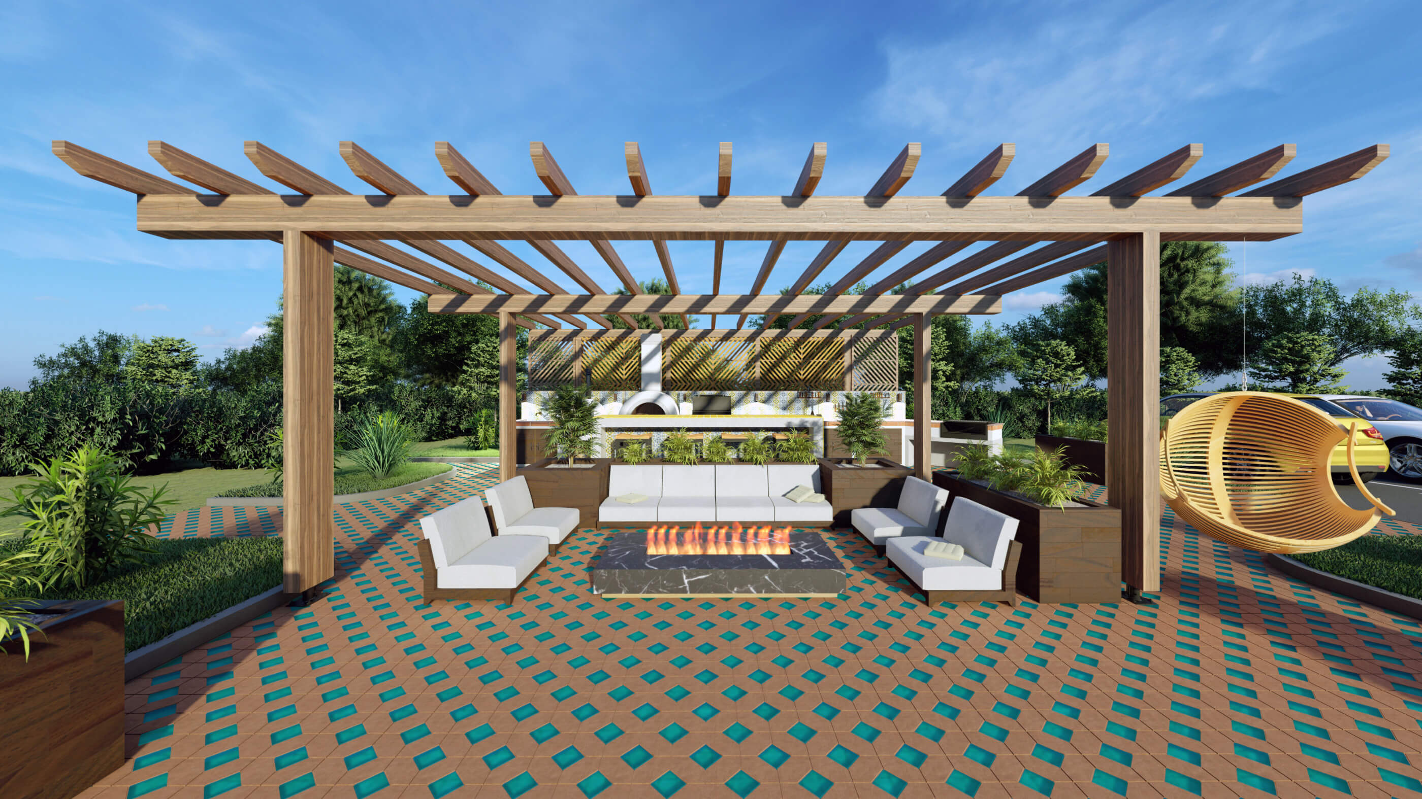 Outdoor Barbecue - 3D Model by GVelhinho