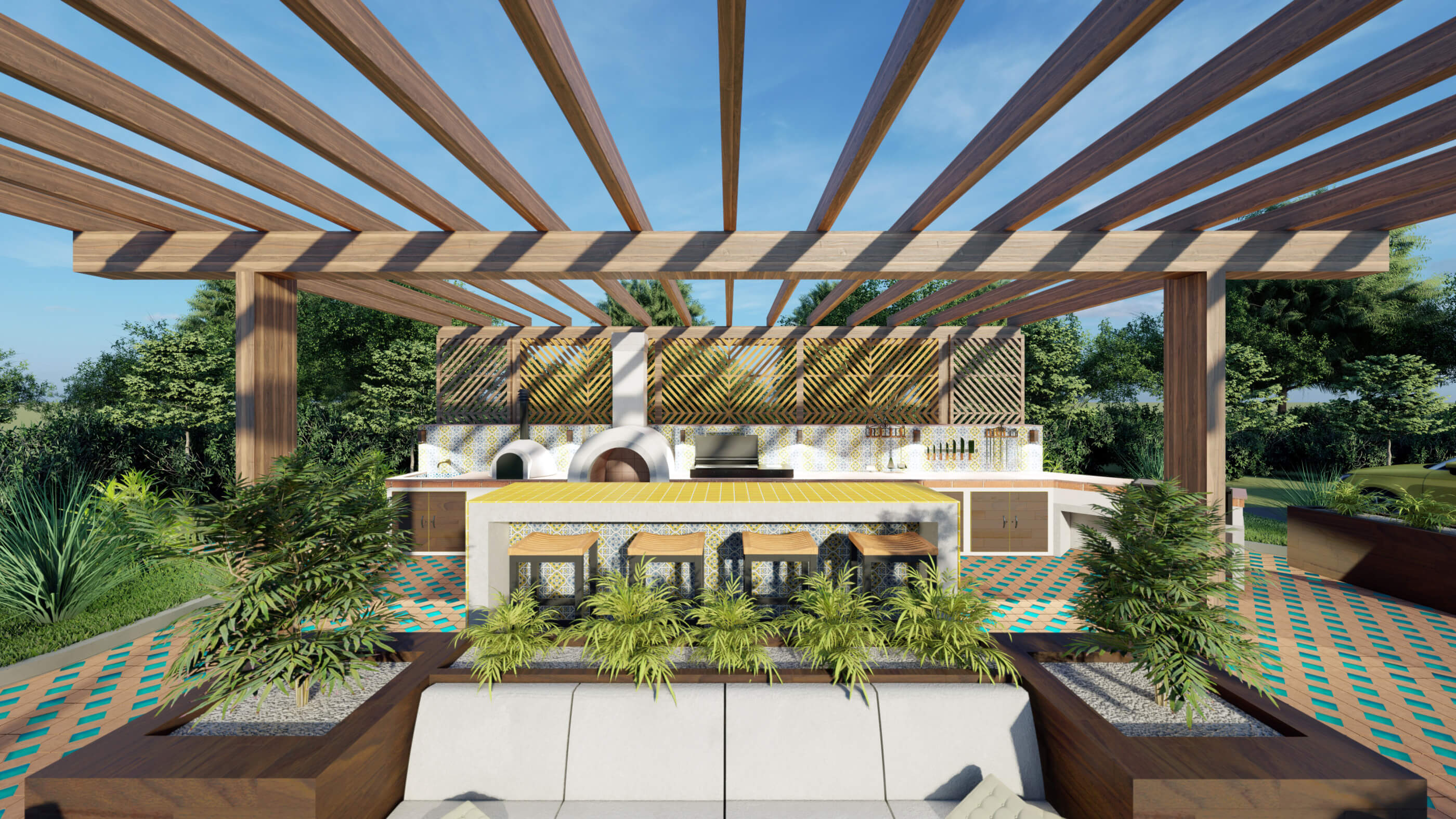 Outdoor Barbecue - 3D Model by GVelhinho