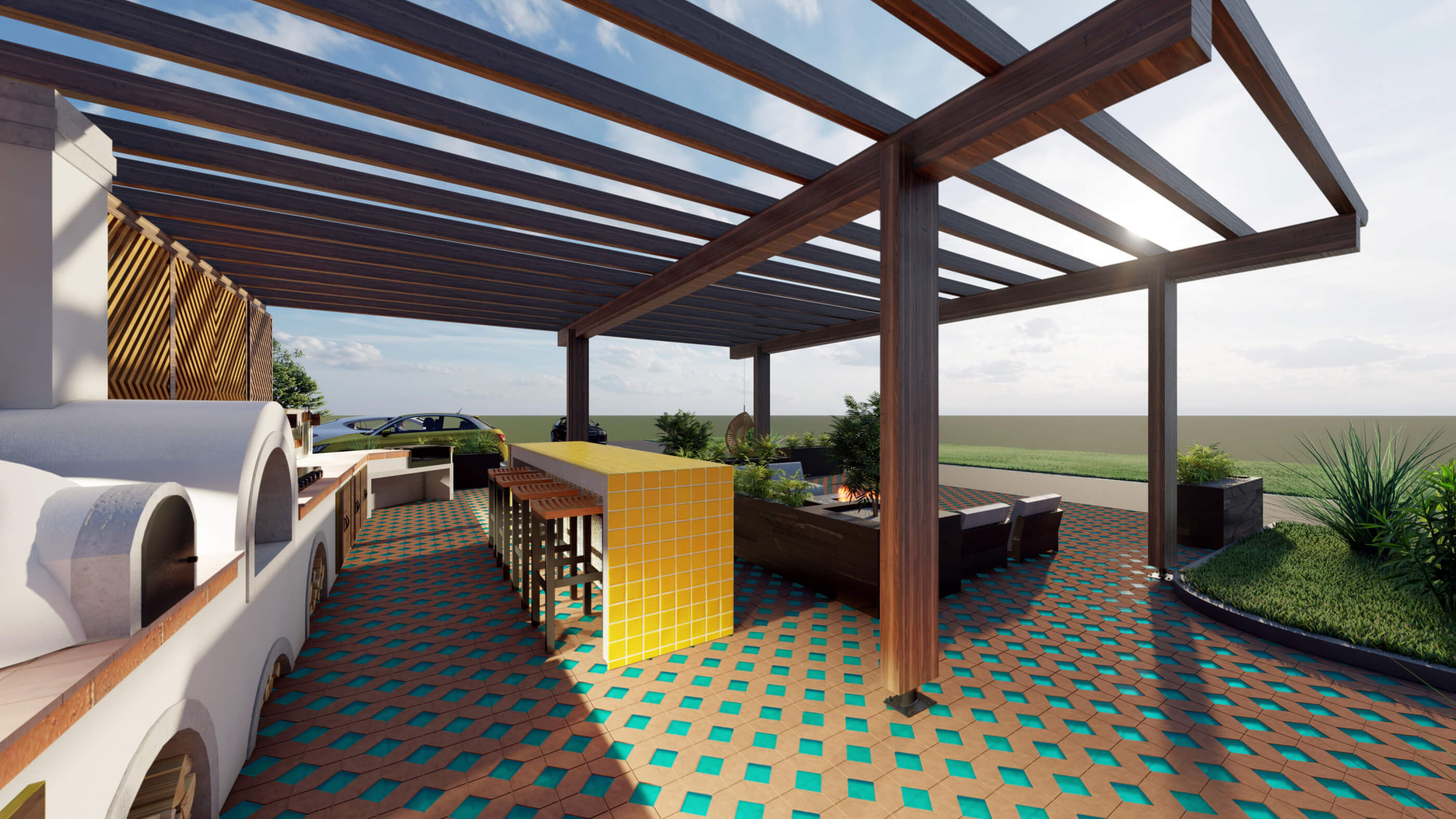 Outdoor Barbecue - 3D Model by GVelhinho