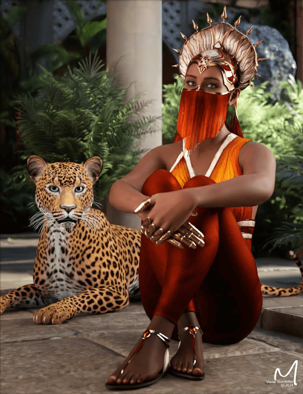 Charis 3D Render, Digital Art by gwasanee