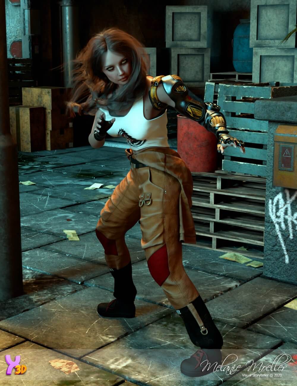 Isa 3D Render, Digital Art by gwasanee