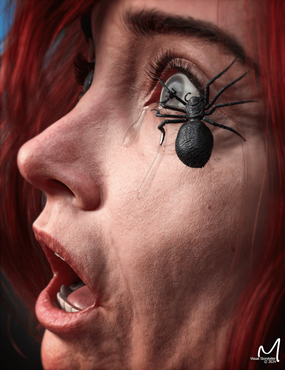 Izzy Bizzy Spider 3D Render, Digital Art by gwasanee