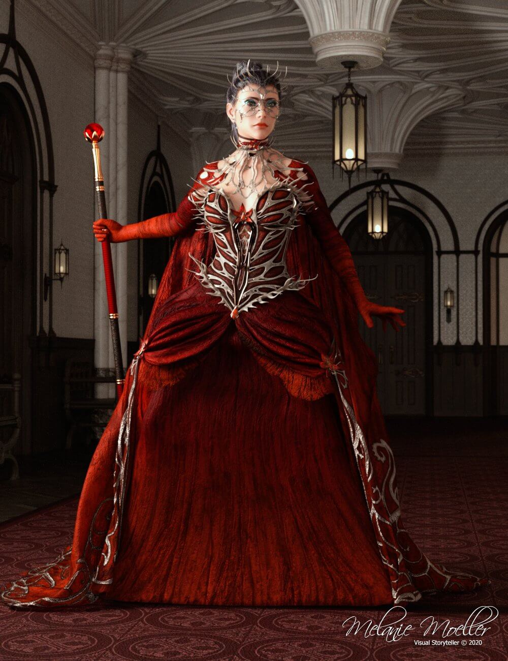 Kathie 3D Render, Digital Art by gwasanee