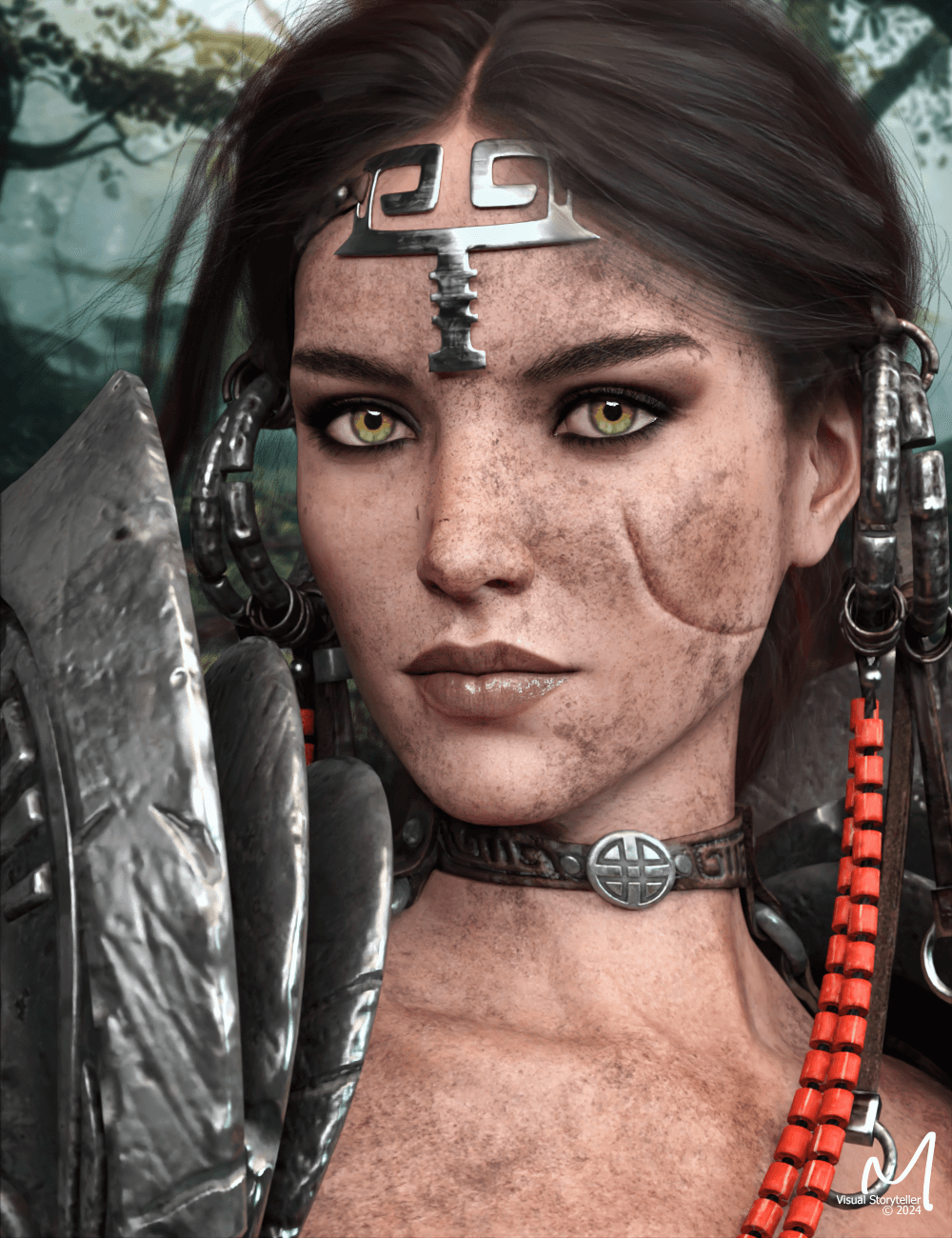 Kindra 3D Render, Digital Art by gwasanee