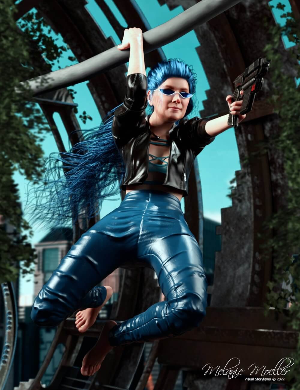 Wanda 3D Render, Digital Art by gwasanee