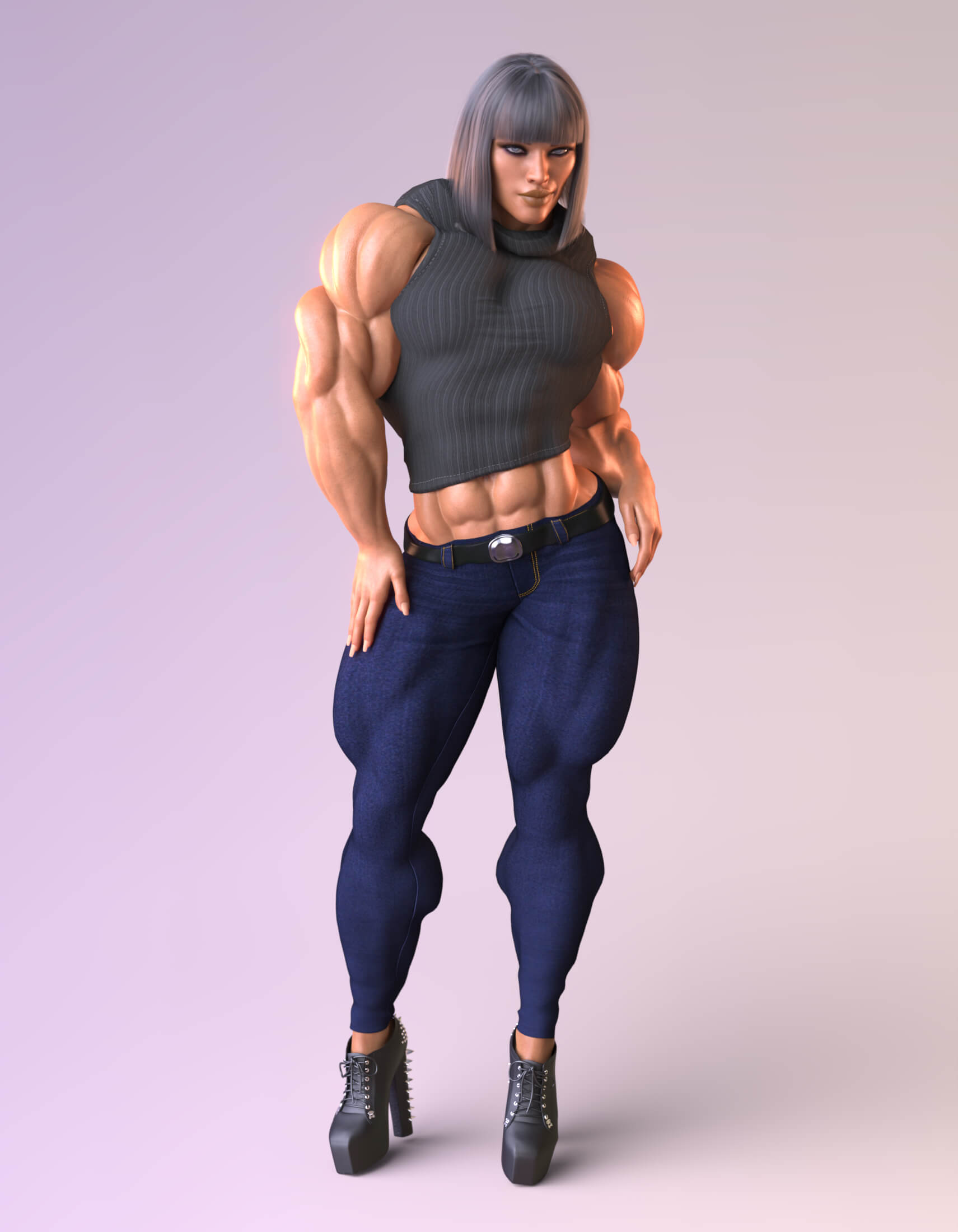 Female Bodybuilder Body HD Morph for Genesis 8/8.1 Female - Daz Content by Gymbo