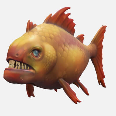 Anglerfish Fish - 3D Model by H3afDya