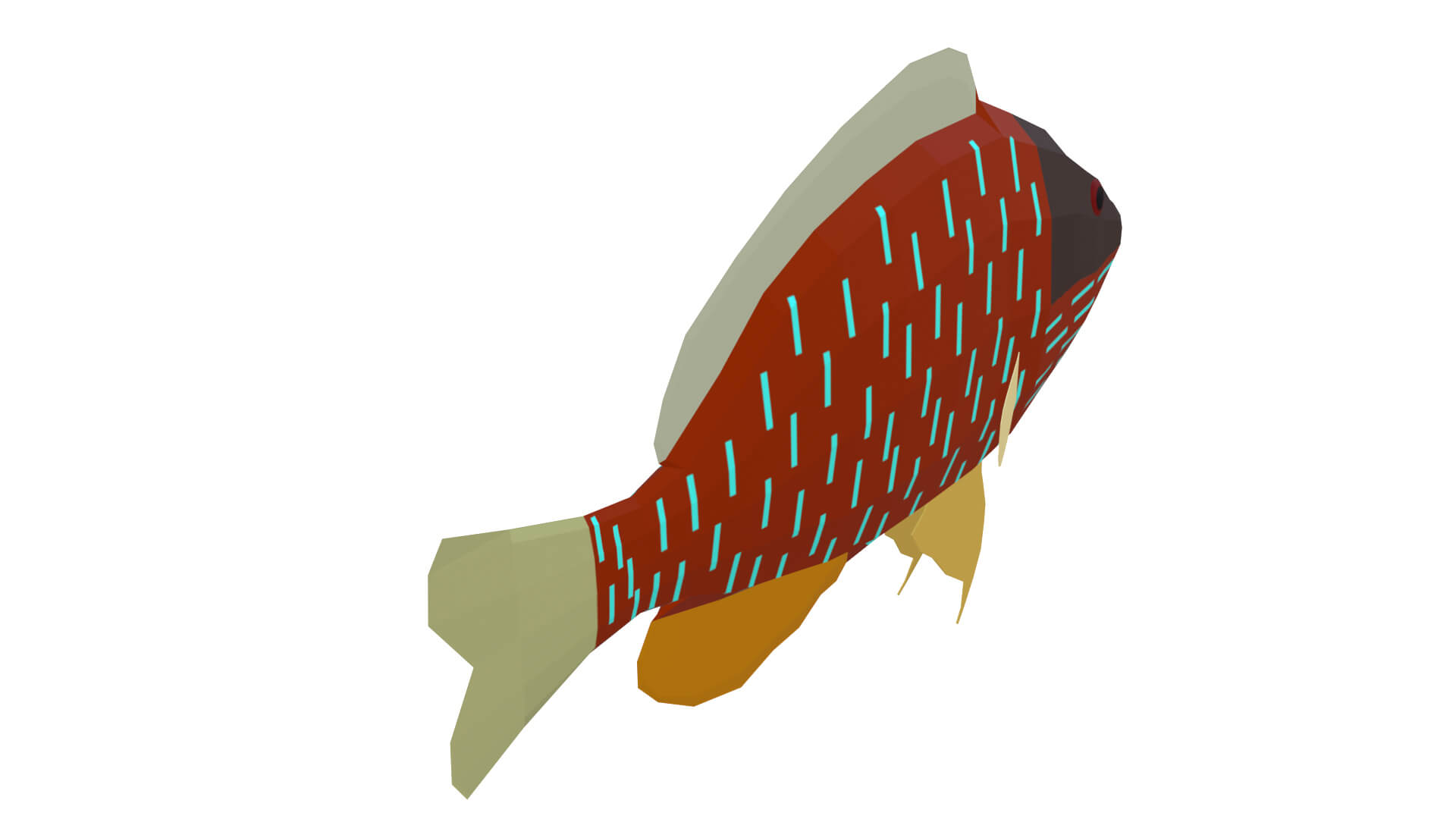 Bluegill Fish - 3D Model by H3afDya