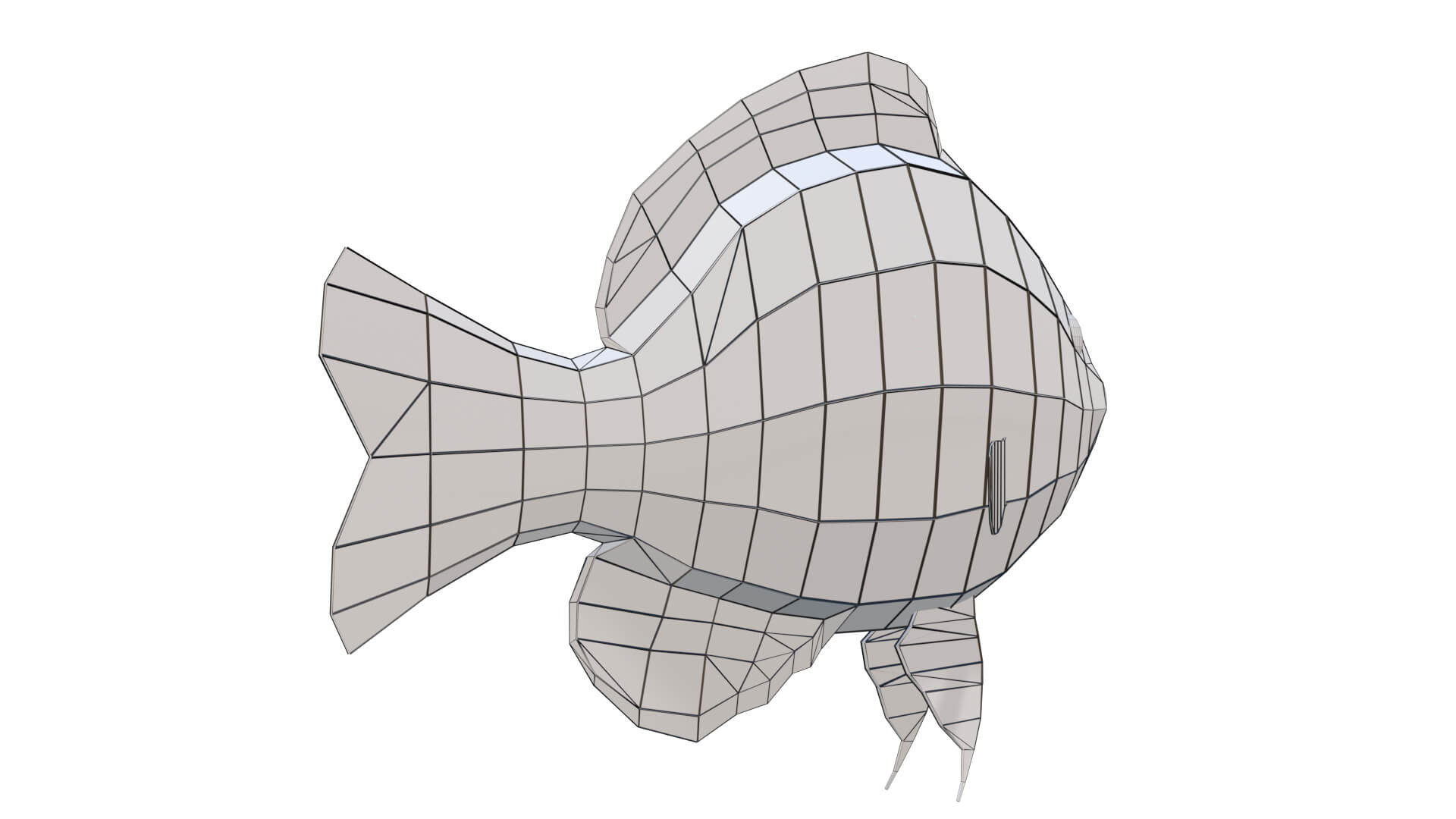 Bluegill Fish - 3D Model by H3afDya