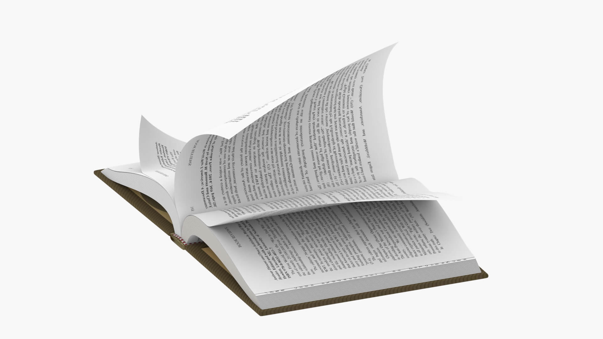 Brown Medieval Cover Rigged Book - 3D Model by H3afDya