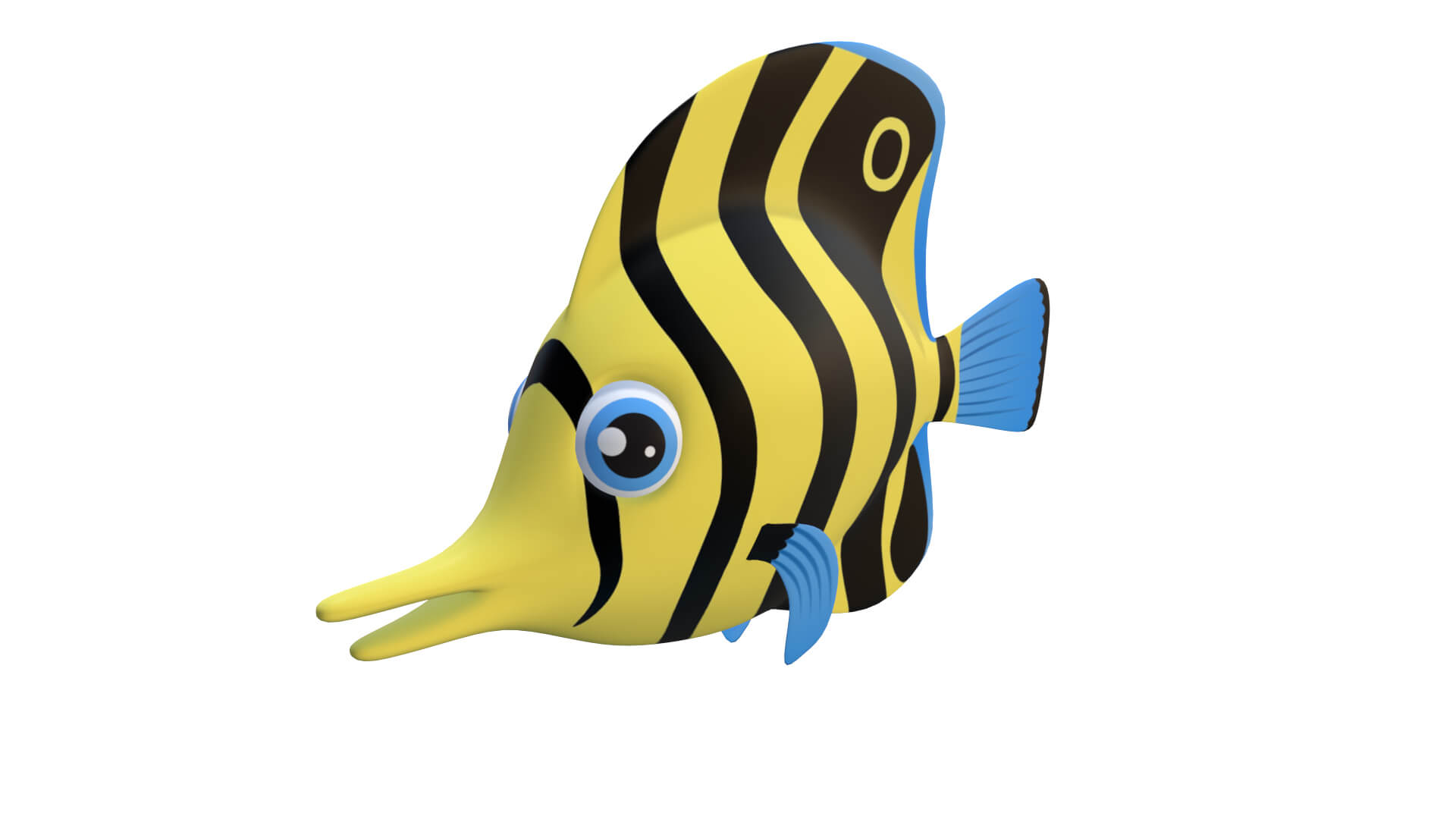 Cartoon Fish - 3D Model by H3afDya