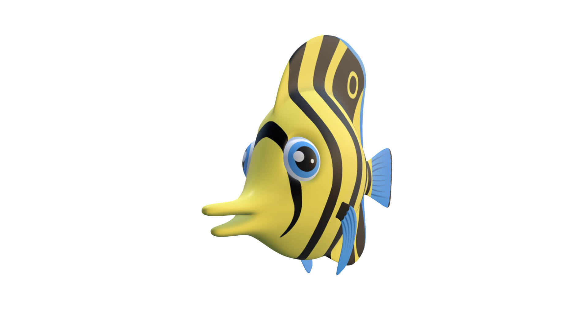 Cartoon Fish - 3D Model by H3afDya