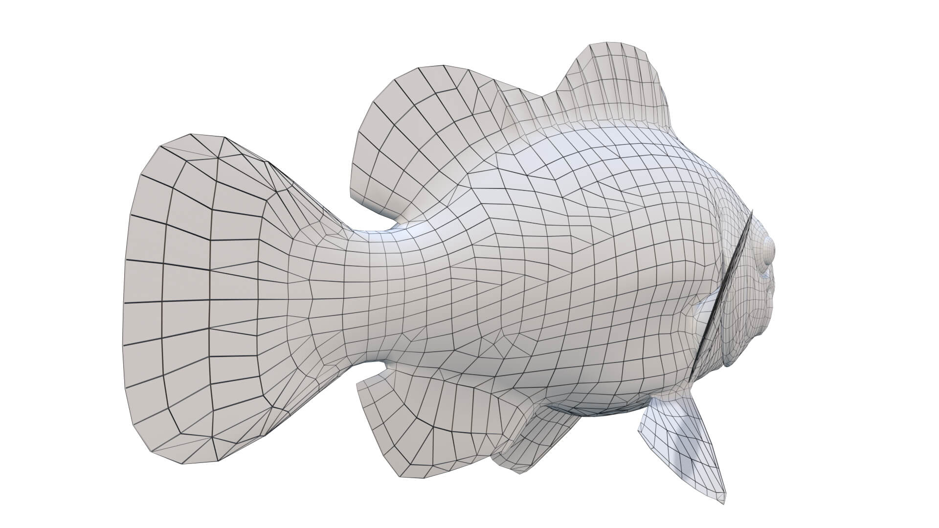 Clownfish Fish - 3D Model by H3afDya