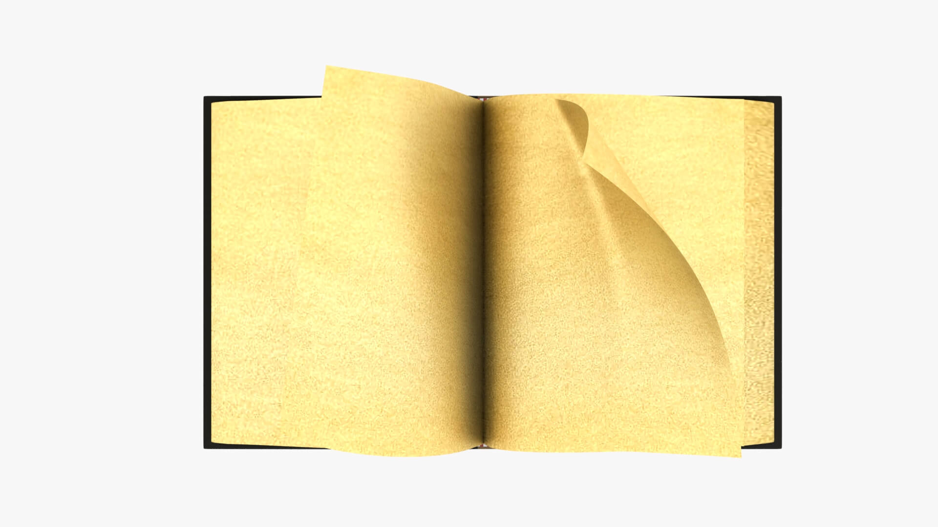 Golden Medieval Cover Book - 3D Model by H3afDya