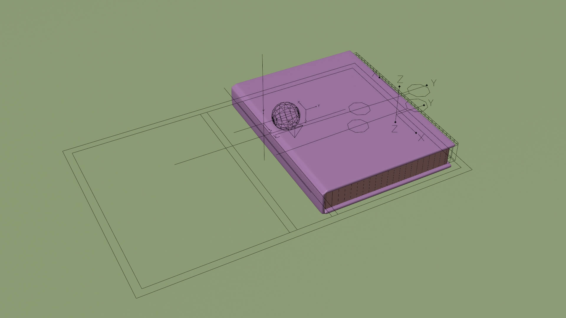 Green Cover Book - 3D Model by H3afDya
