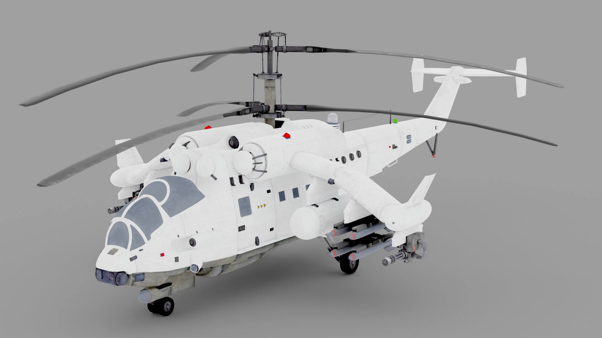 Helicopter - 3D Model by H3afDya
